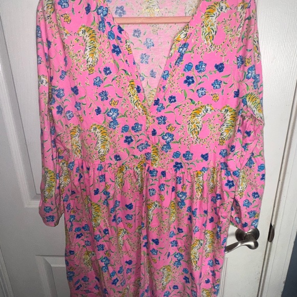 Lilly Pulitzer | Dresses | Lilly Pulitzer Prosecco Pink Tigress Garden ...